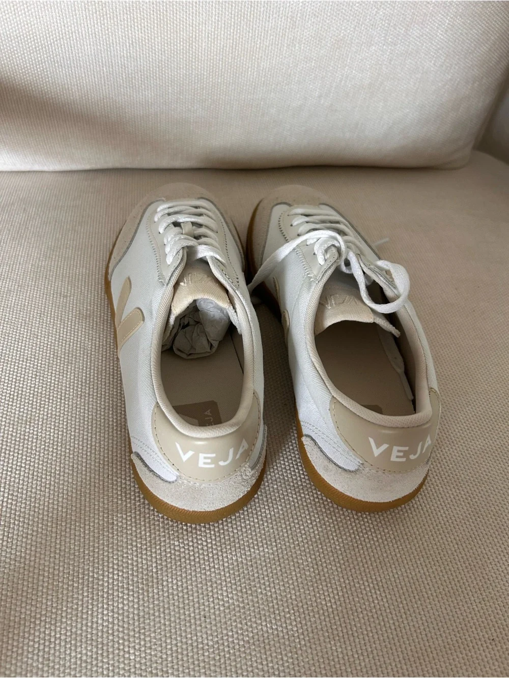 Veja | Shoes | New Veja Volley Canvas Sneakers White Pierre Natural ...
